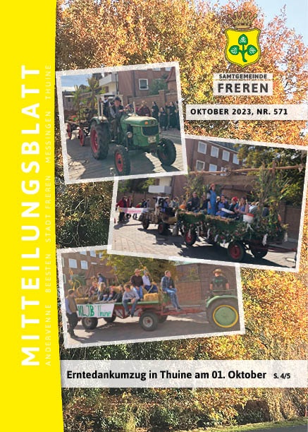 Samtgemeinde Freren - Online-Ausgaben - Mitteilungsblatt - Rathaus