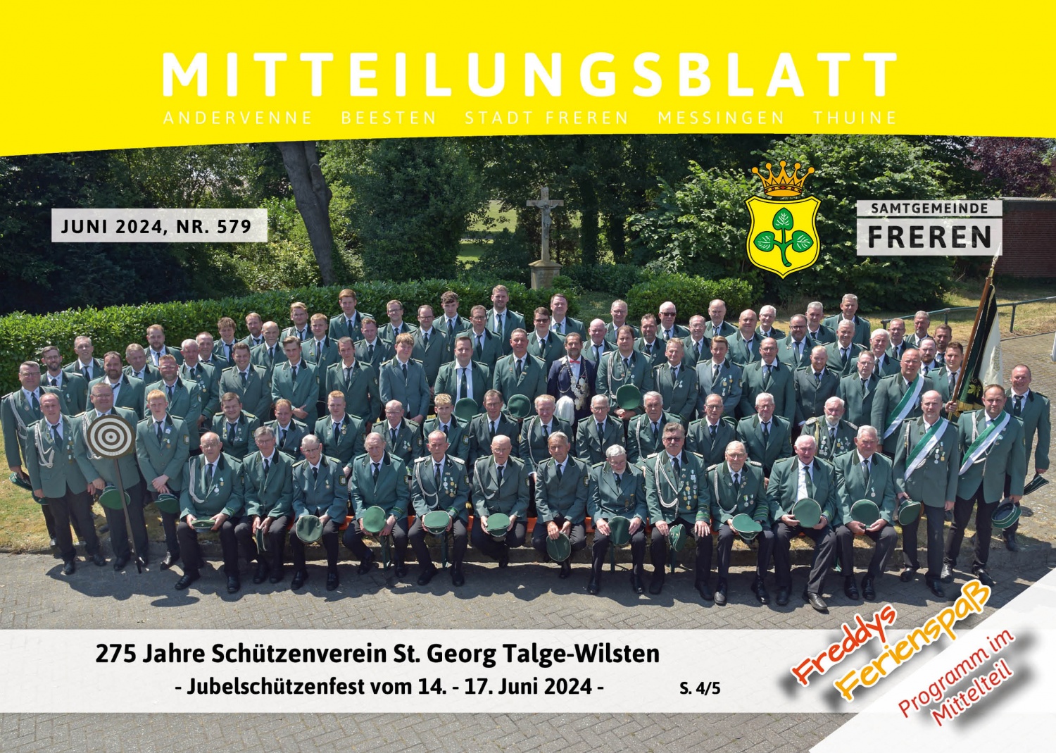 Samtgemeinde Freren - Online-Ausgaben - Mitteilungsblatt - Rathaus